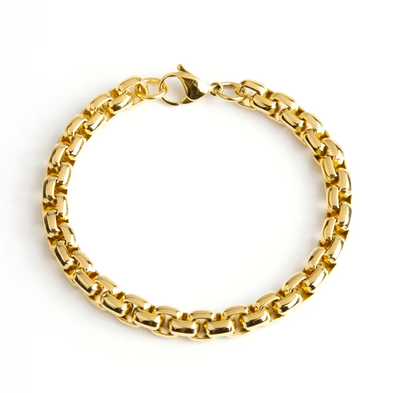 Big Box Bracelet Gold - Large – Aubrey Adele