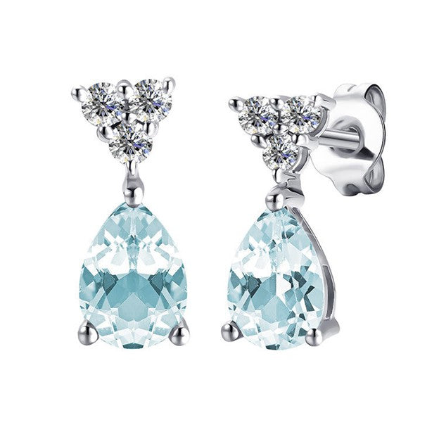 Blue Topaz Pear Drops – Aubrey Adele