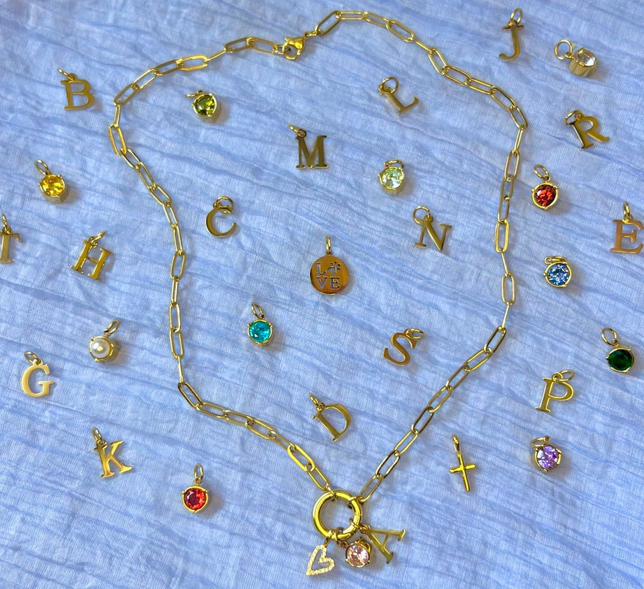 G2- Paperclip Charm Chain – Aubrey Adele