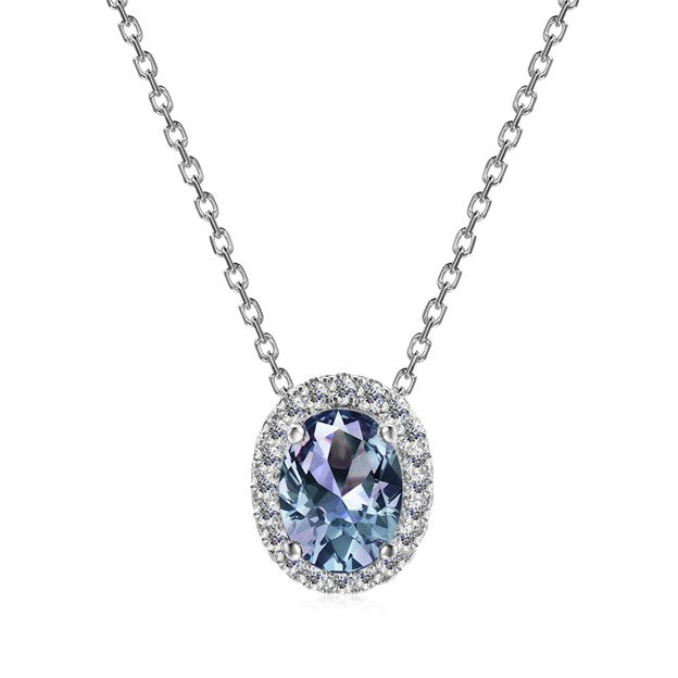 Oval Alexandrite Necklace – Aubrey Adele