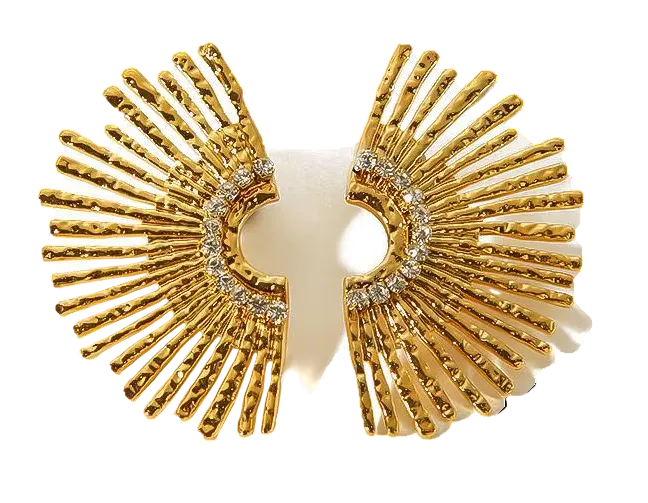 Radiant Fan Earrings – Aubrey Adele