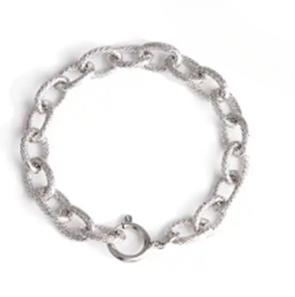 Silver Rope Link Necklace – Aubrey Adele