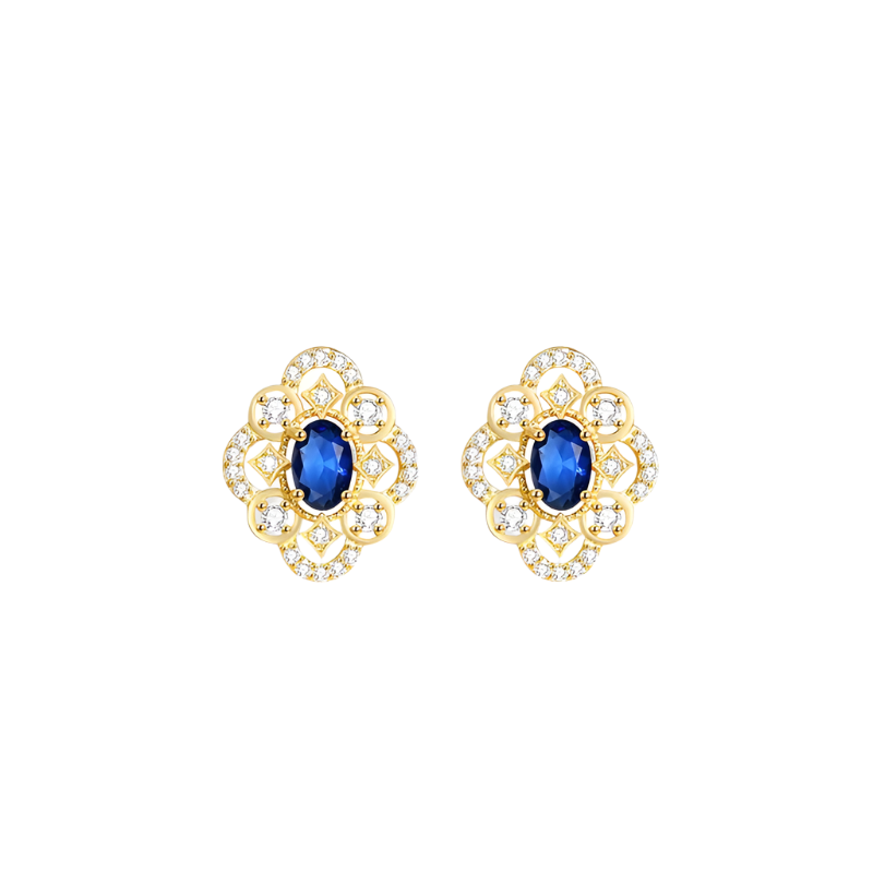 Victorian Blue Earrings – Aubrey Adele