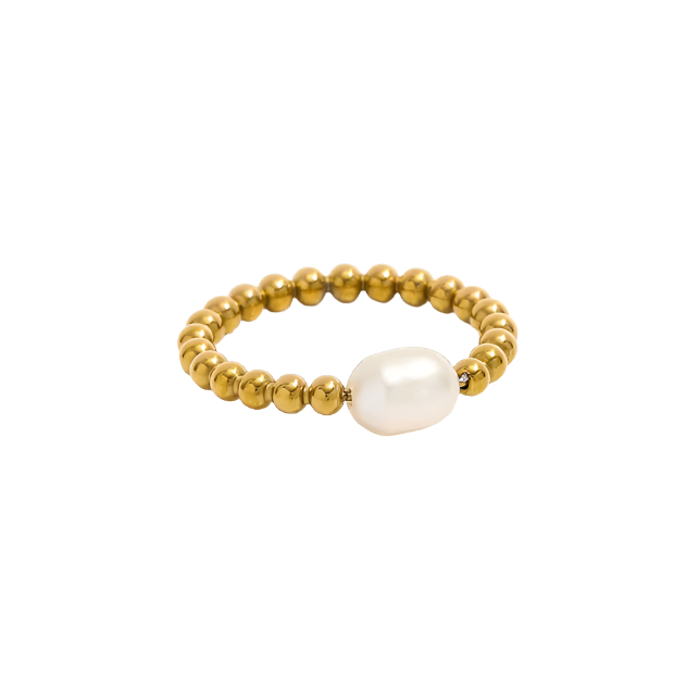 Pearl Bead Ring – Aubrey Adele