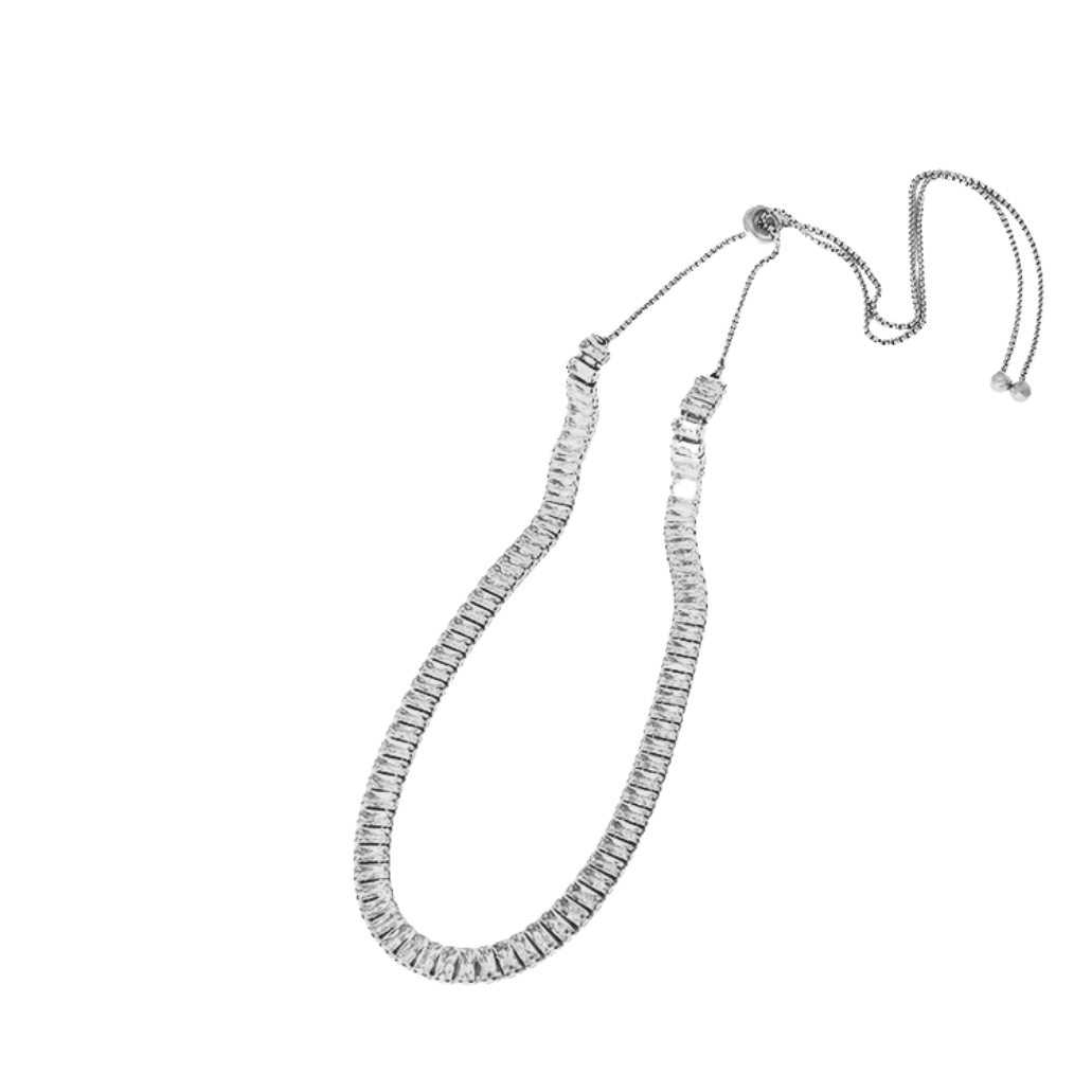 Baguette Lariat Necklace – Aubrey Adele