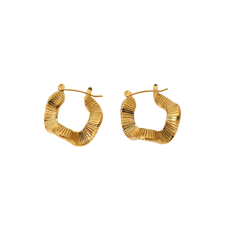 Wave Textured Earrings – Aubrey Adele
